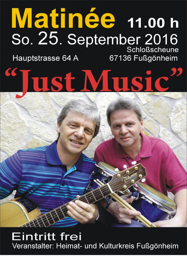 Matinee: Just Music - HKK - Fußgönheim